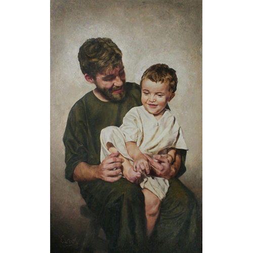 Cuadro San José y el Niño - Iniciativas Cristianas